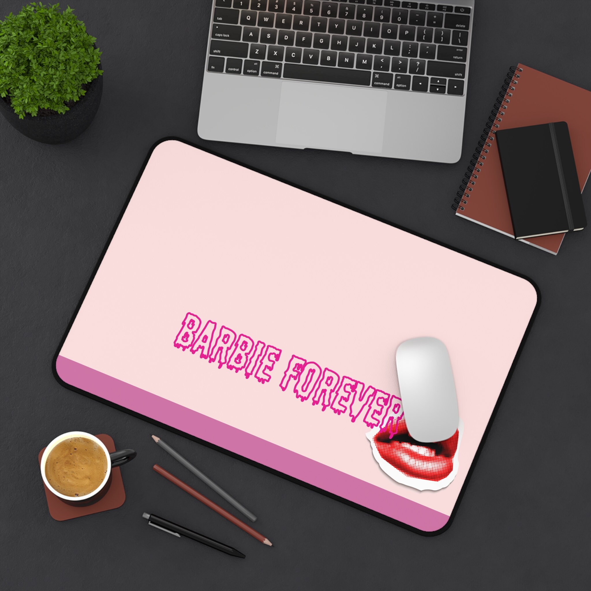Barbie Cute Desk Mat Barbie Logo Barbie PNG Mat Keyboard Mat ...