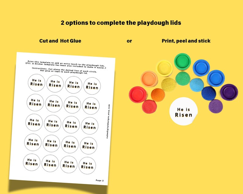 Easter Play Dough Gift Tag Printable, Easter Basket Fillers for ...