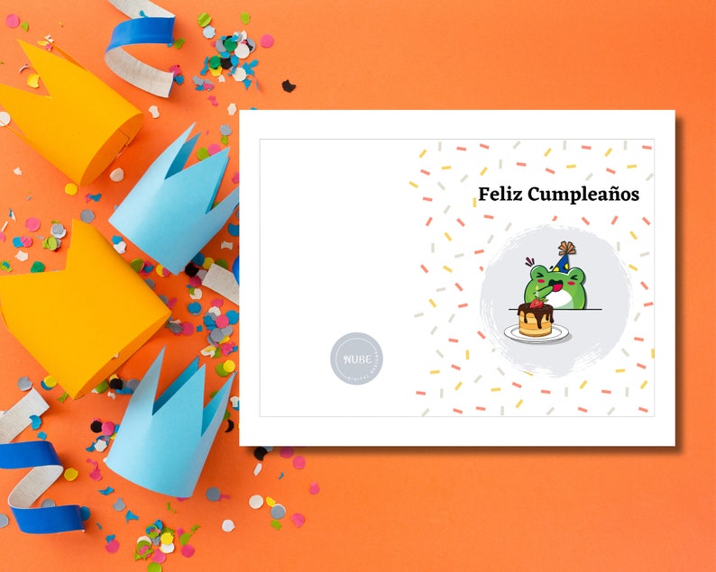 Happy Birthday Card Printable in Spanish feliz Cumpleanos Mexican ...