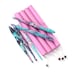 Teal Blue Resin Crochet Hook Set: Handmade Ergonomic Multicolor Crochet ...