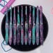 Teal Blue Resin Crochet Hook Set: Handmade Ergonomic Multicolor Crochet ...