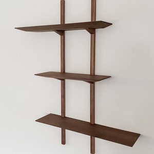 Small Mid Century Walnut Wall Shelves - Etsy Canada