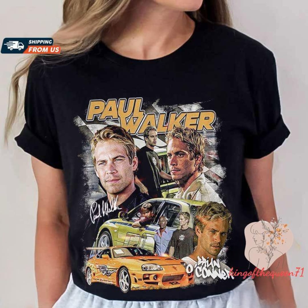 Paul Walker Fast and Furious T-shirt, Dominic Toretto Shirt, Race Car ...