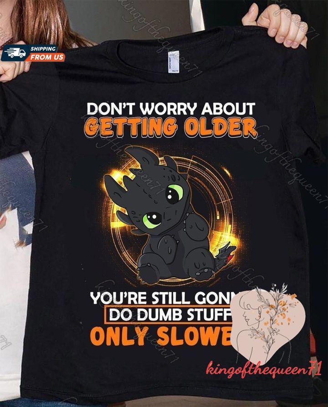 Toothless T-shirt, Toothless Dragon Shirt, Toothless Night Fury ...