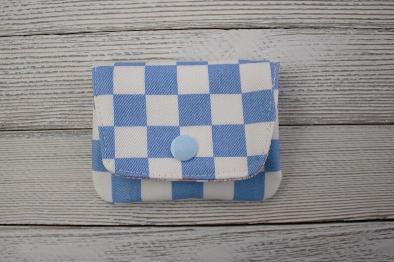 Small Snap Wallet, Coin Purse, Assorted Canvas, Checkerboard, Florals ...