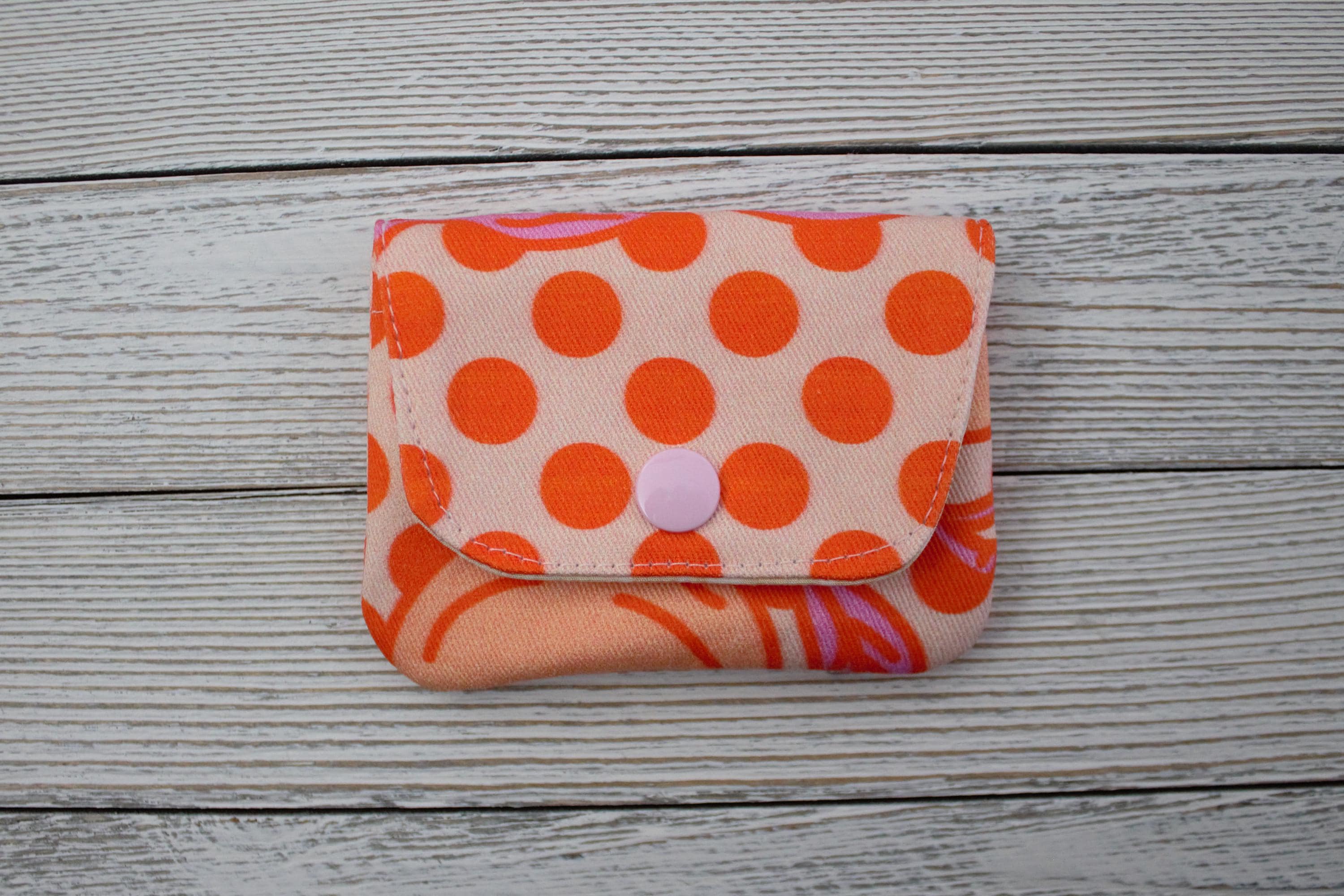 Small Snap Wallet, Coin Purse, Assorted Canvas, Checkerboard, Florals ...