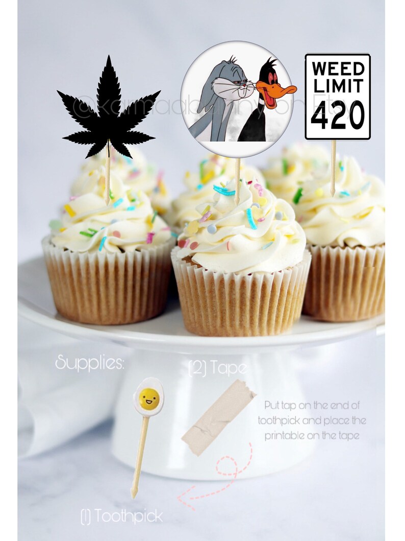 Weed Cake Toppers - Etsy