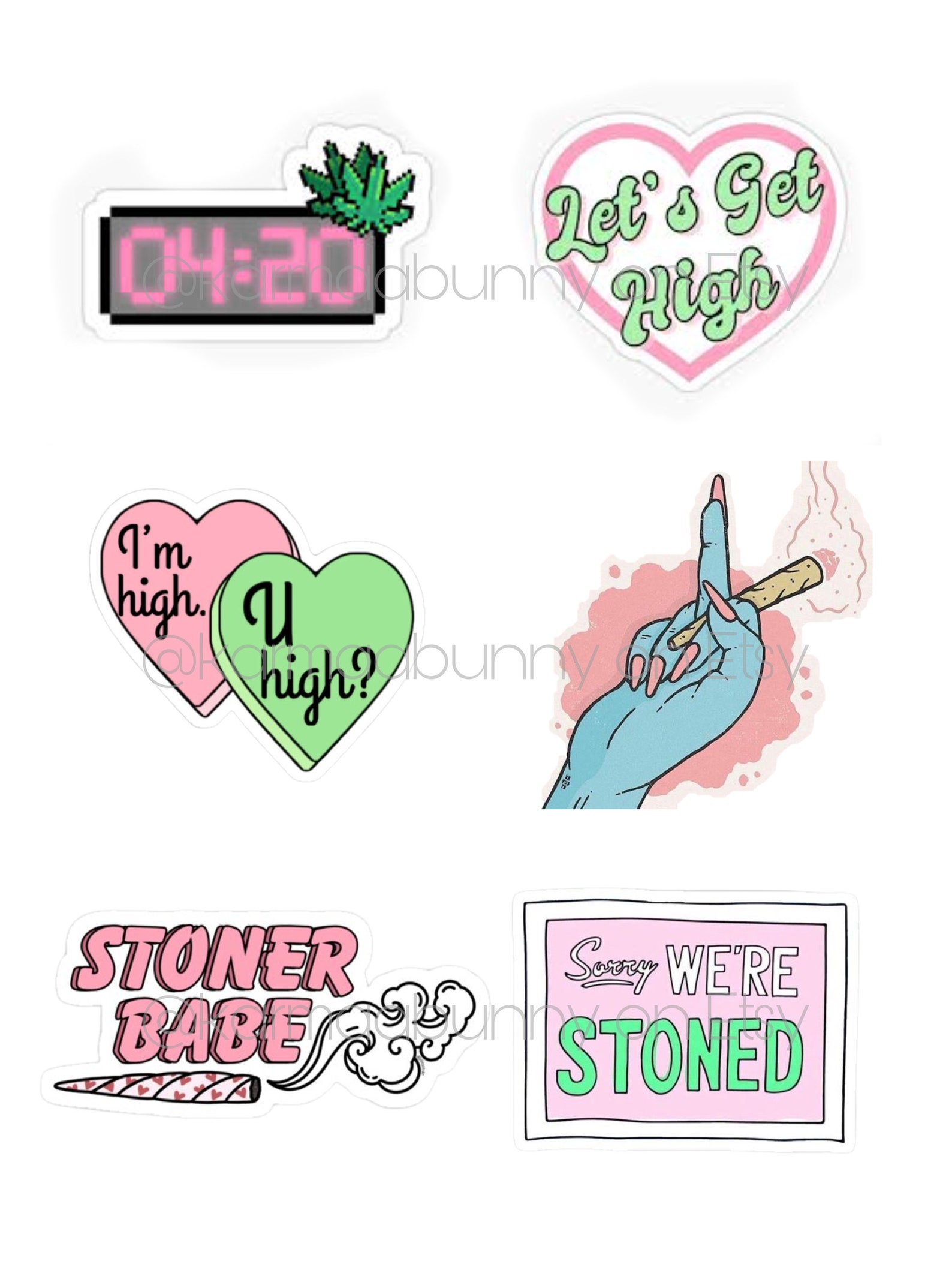 Girls Weed Cake Topper Printables - Etsy