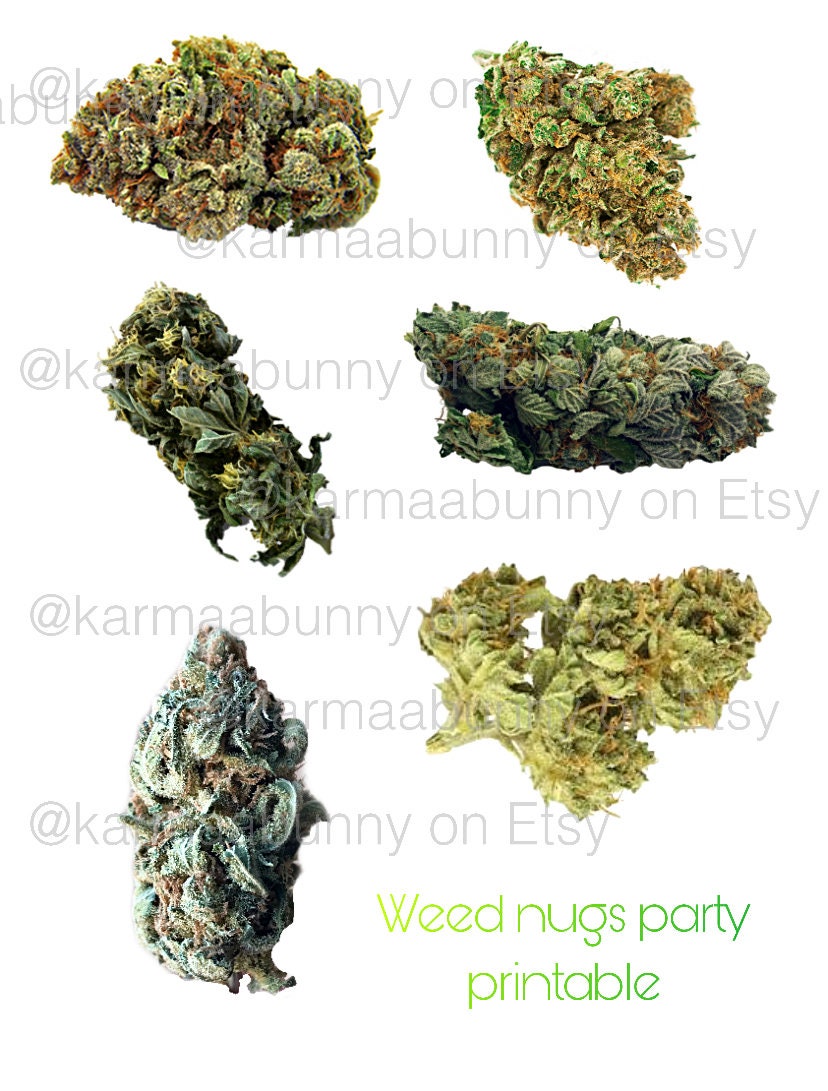 Weed Nugs Cake Toppers Printable - Etsy