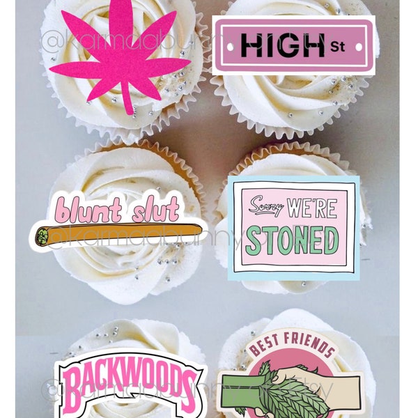 Weed Cake Topper - Etsy