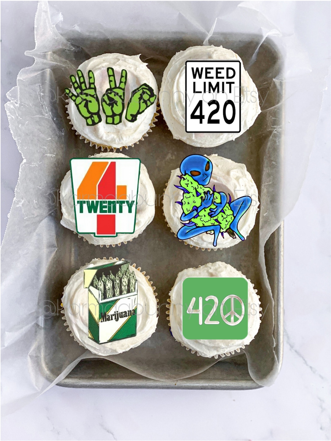 420 Weed Cake Topper Printables - Etsy