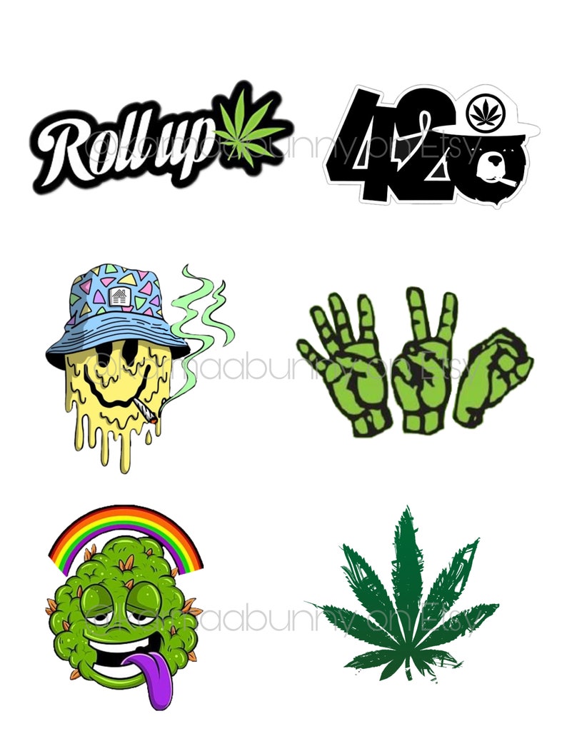 420 Weed Cake Topper Printables - Etsy