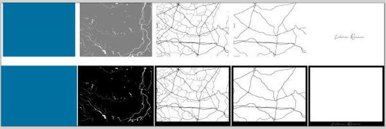 Layered City Maps - SVG File Any City on Request - Etsy