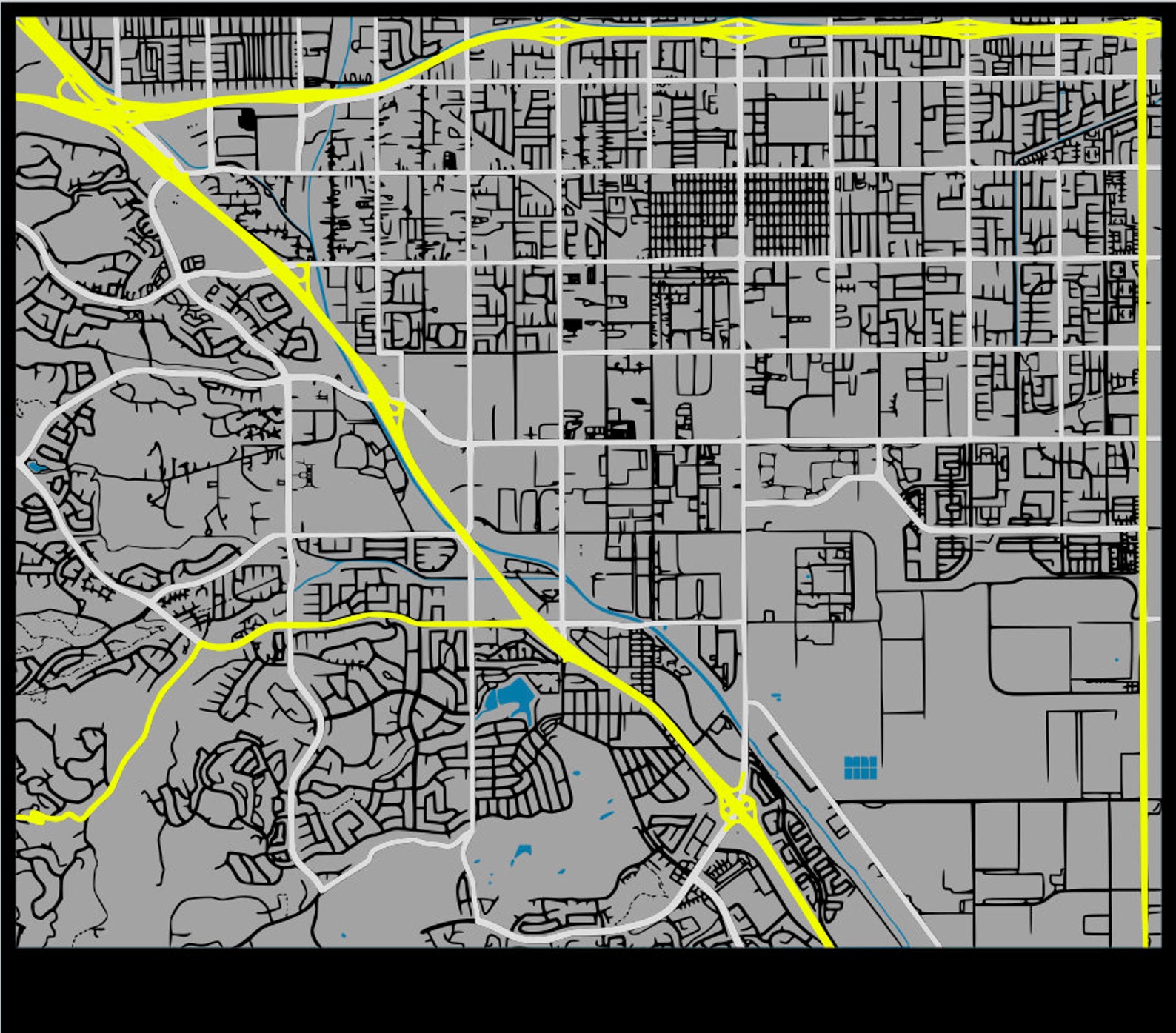 Layered City Maps - SVG File Any City on Request - Etsy