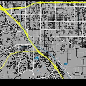 Layered City Maps SVG File Any City on Request - Etsy