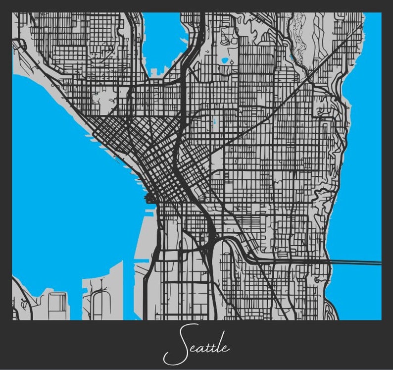 Layered City Maps - SVG File Any City on Request - Etsy