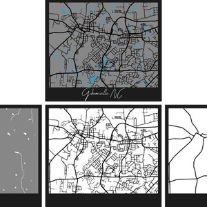 Layered City Maps - SVG File Any City on Request - Etsy