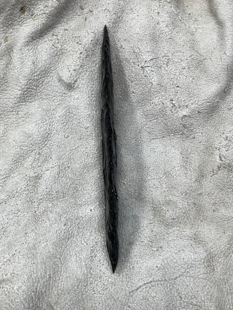 Obsidian Spearhead Leaf Point Style - Etsy