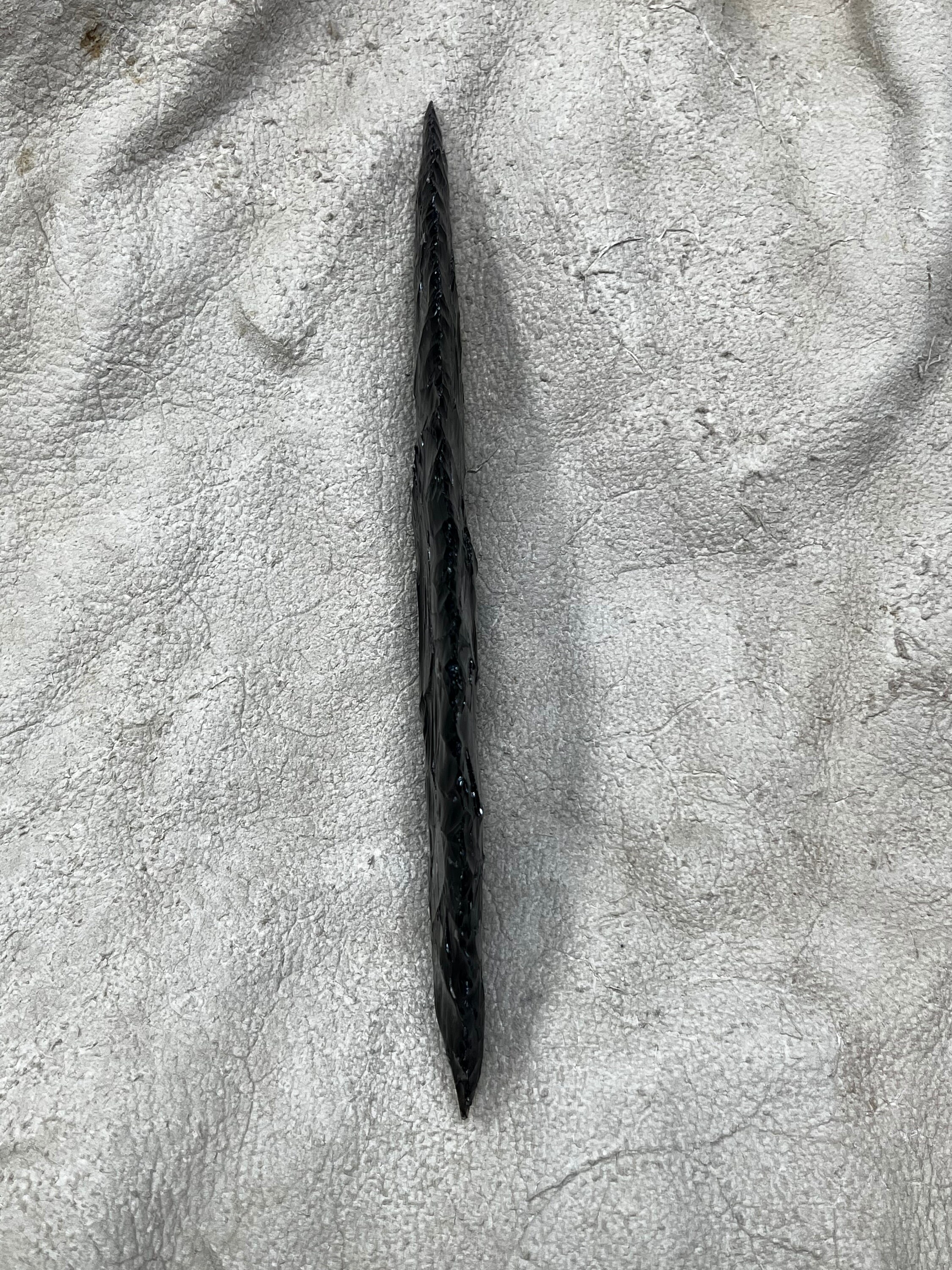 Obsidian Spearhead Leaf Point Style - Etsy