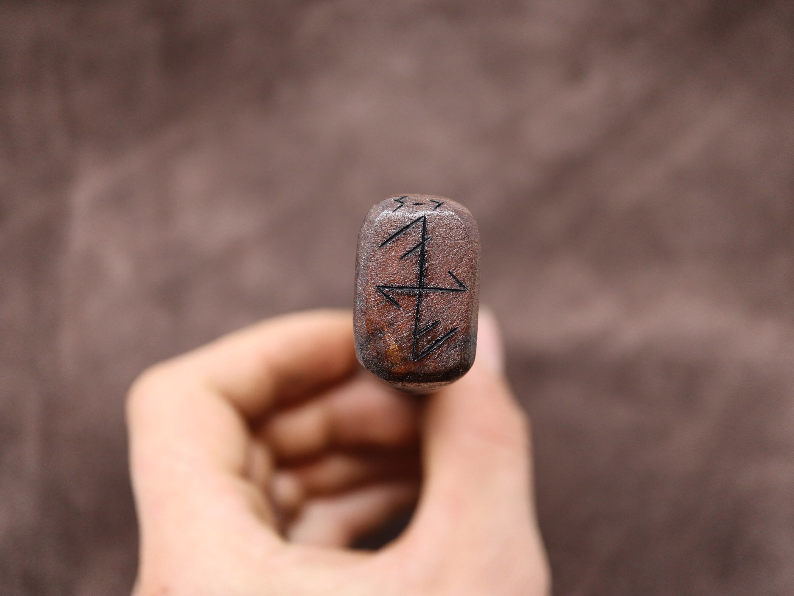 Handmade Knapped Obsidian Neck Knife With Wood Burned Black - Etsy