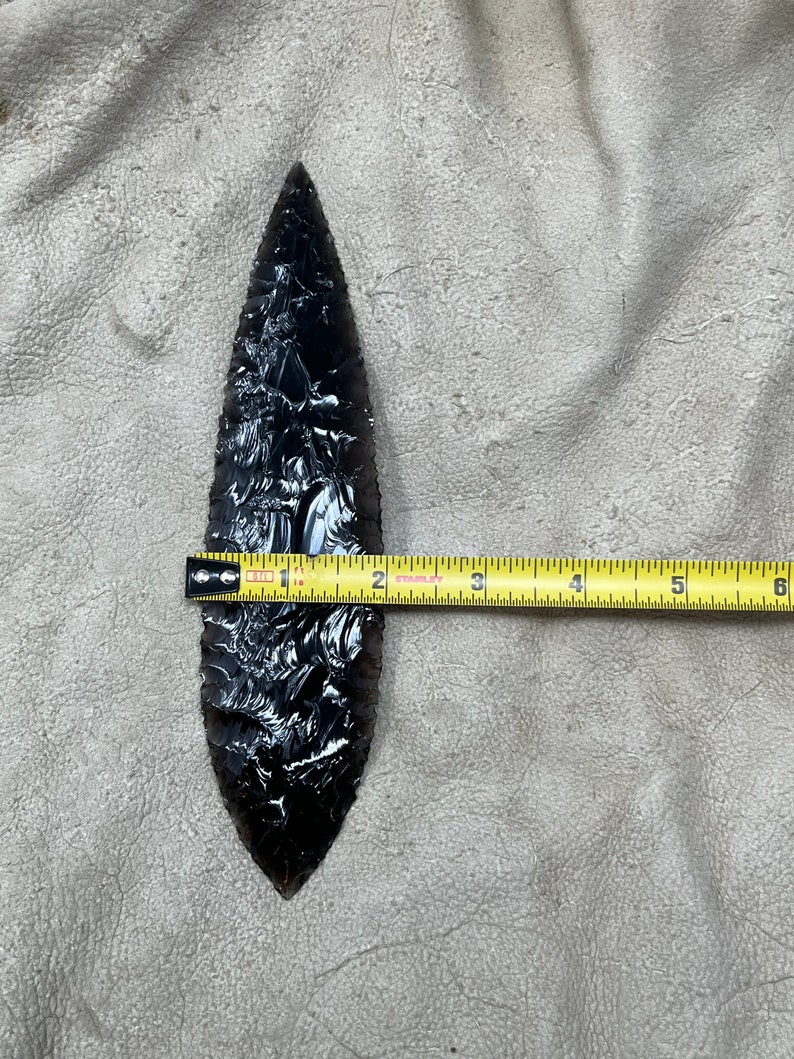 Obsidian Spearhead Leaf Point Style - Etsy
