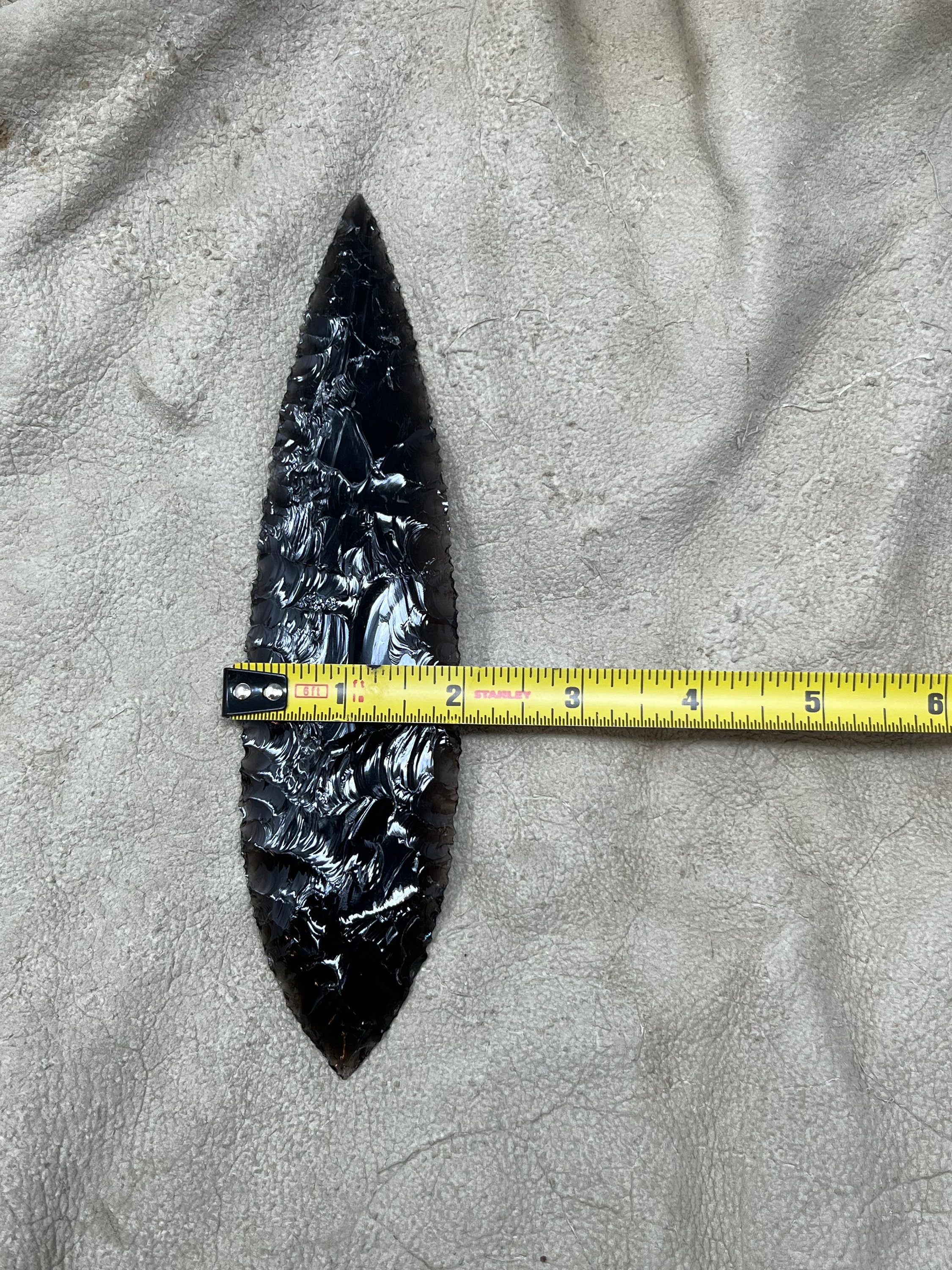 Obsidian Spearhead Leaf Point Style - Etsy