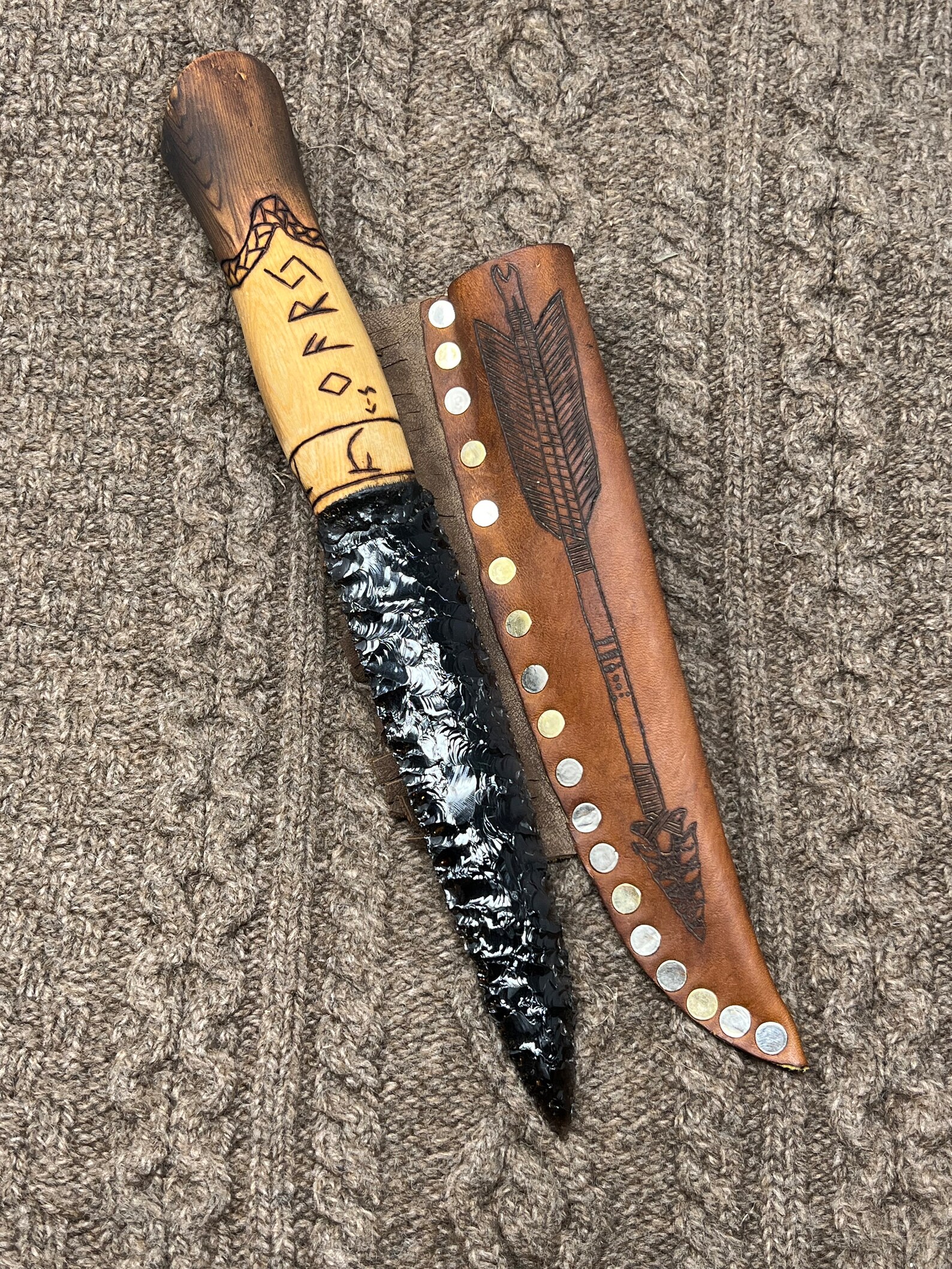 Obsidian Knife - Etsy