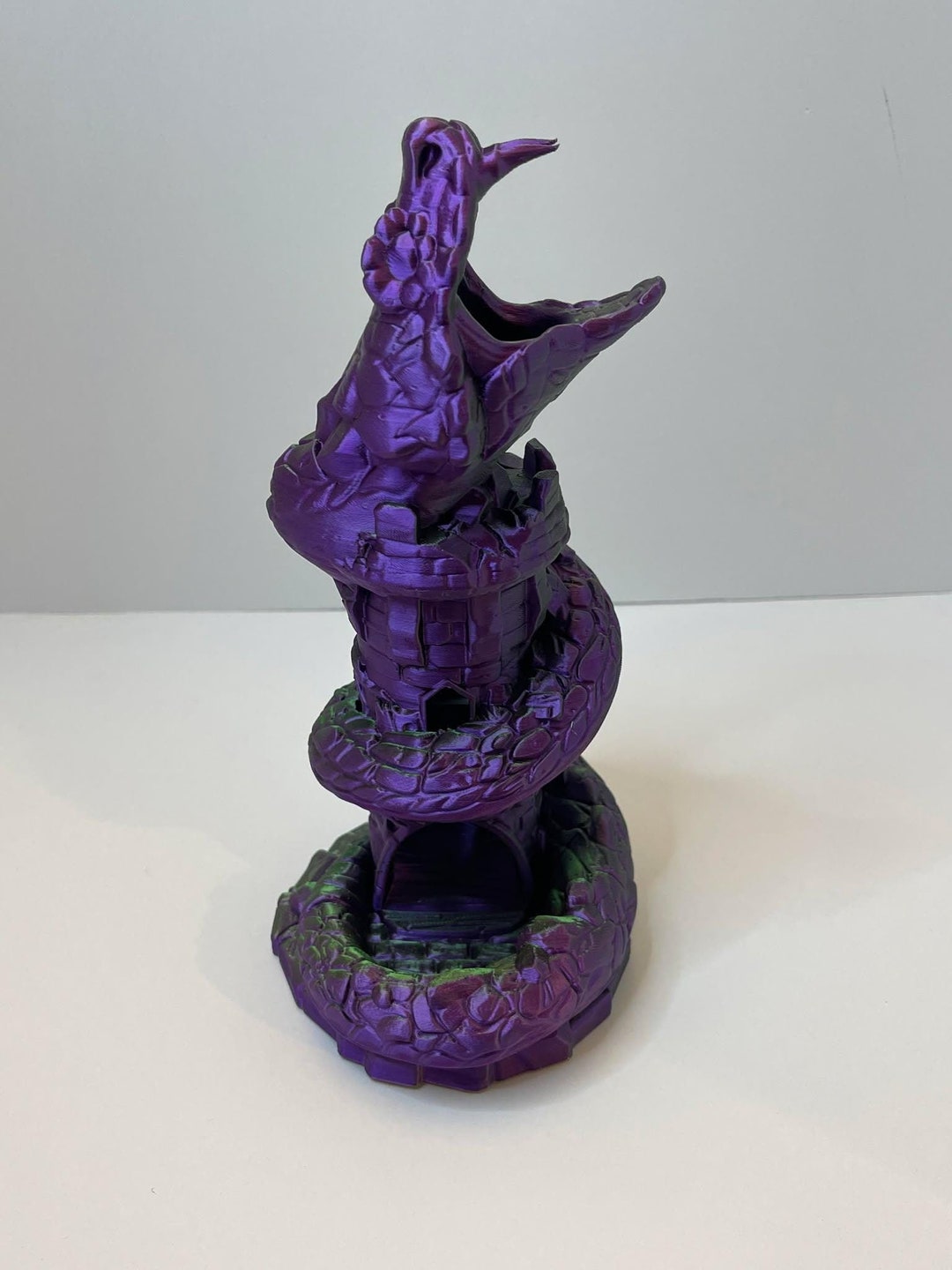 Basilisk 3D Printed Dice Tower Stlflix Authorized Seller DND | Tabletop Gaming | Dice Roller - Etsy