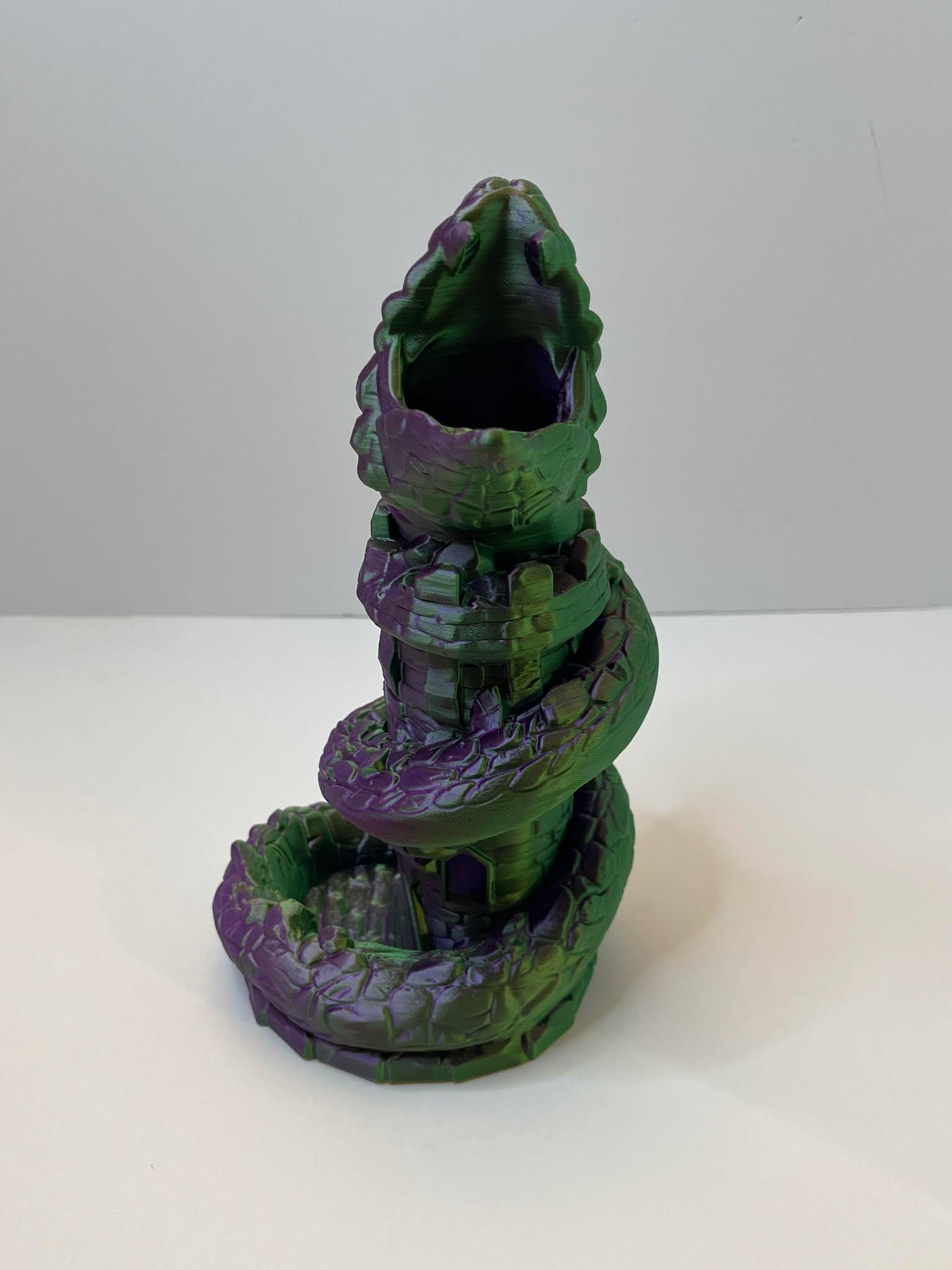 Basilisk 3D Printed Dice Tower Stlflix Authorized Seller DND | Tabletop ...