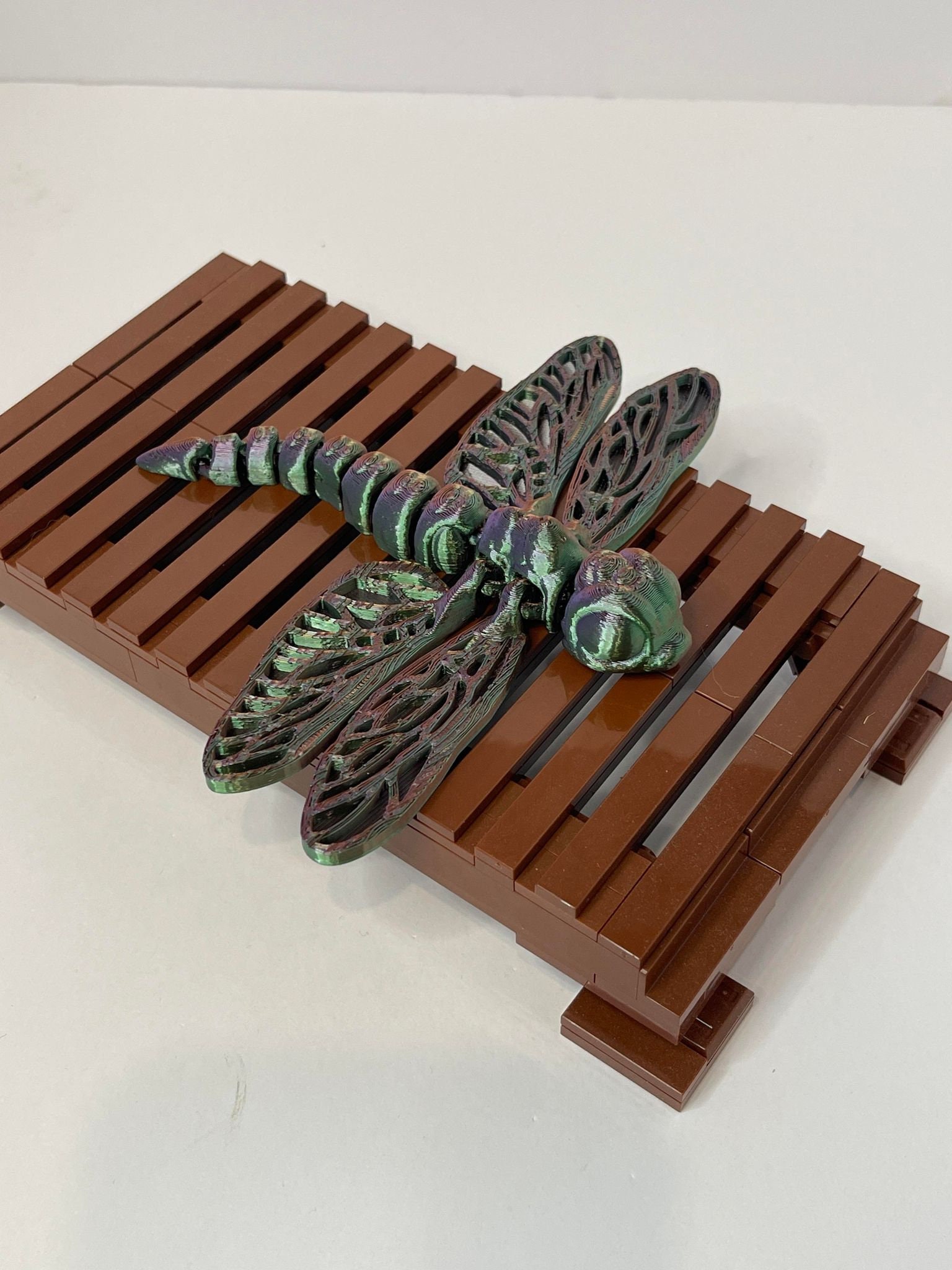 3D Printed Fully Articulated Dragonfly Full Size Fidget Desk Toy ...