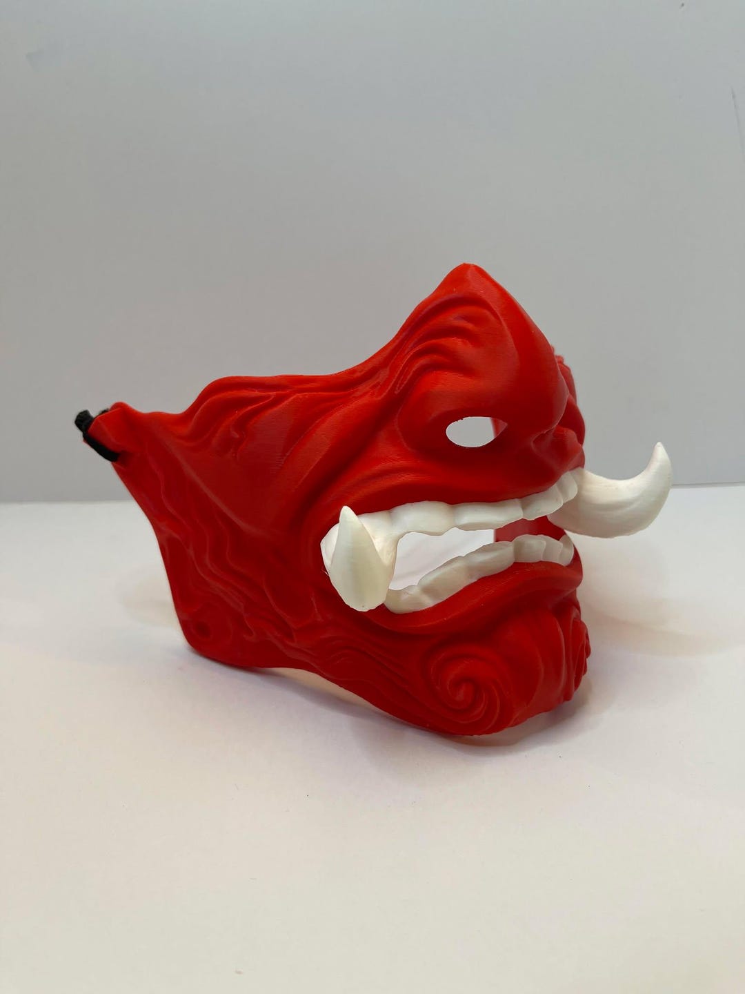 Half Oni Mask 3D Printed Cosplay - Etsy