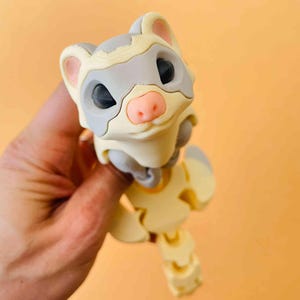 Little Ferret — Articulated Flexi Print-in-place STL/3MF Digital File ...