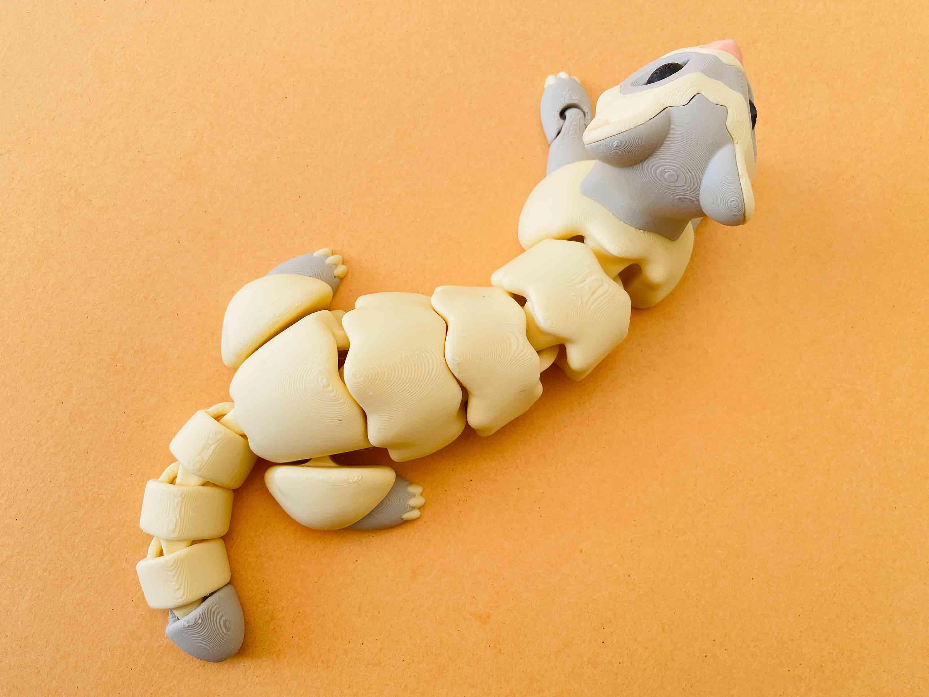 Little Ferret — Articulated Flexi Print-in-place STL/3MF Digital File ...