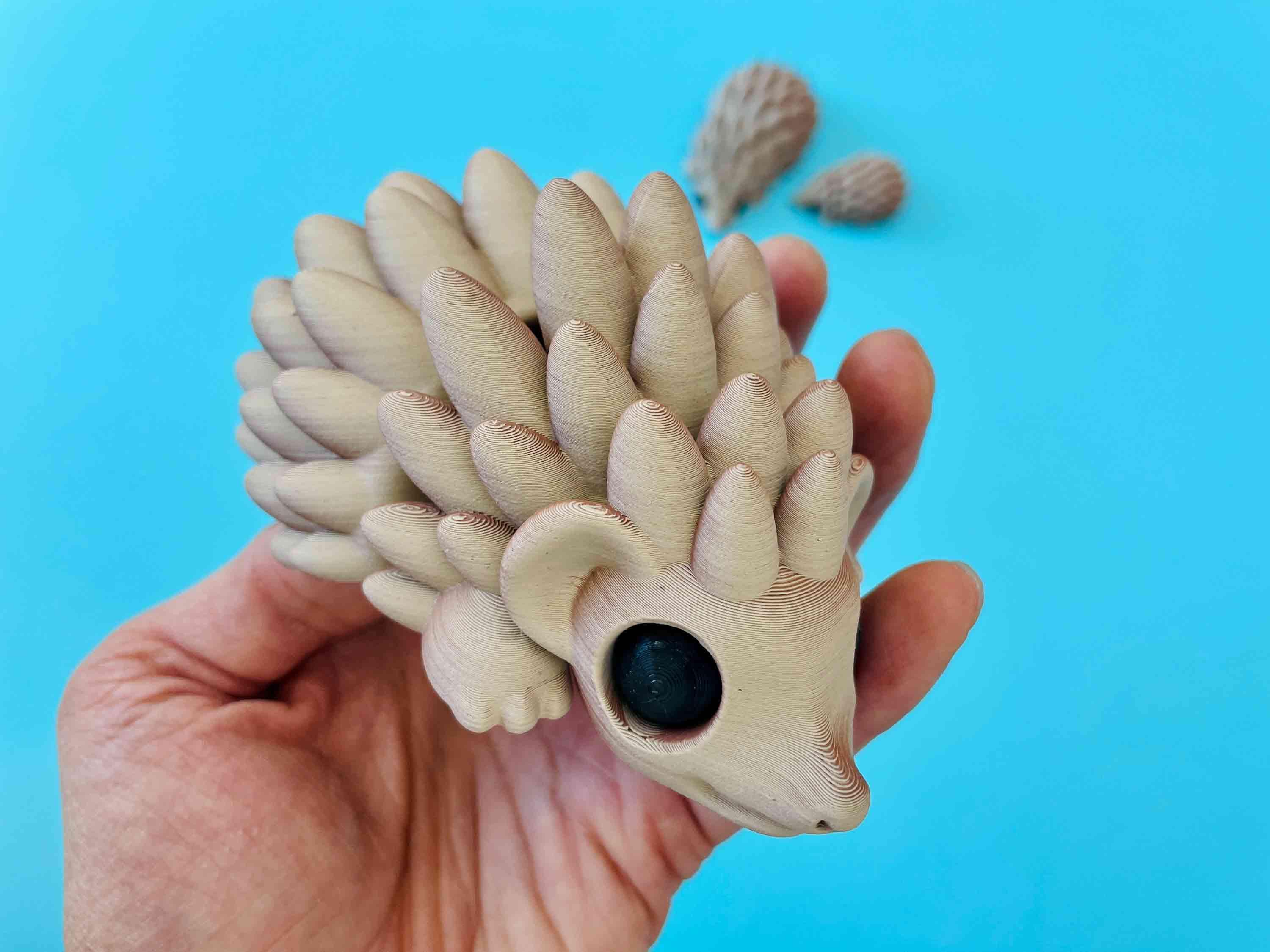 Little Hedgehog — Articulated Flexi Print-in-place STL/3MF Digital File ...