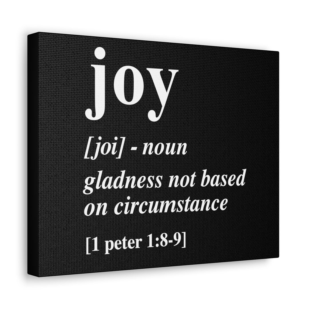 Joy Canvas, Inspiration Art, Wall Art, Definition of Joy, House Gift ...