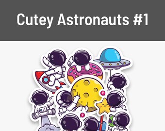 Chibi Astronaut Sticker - Etsy