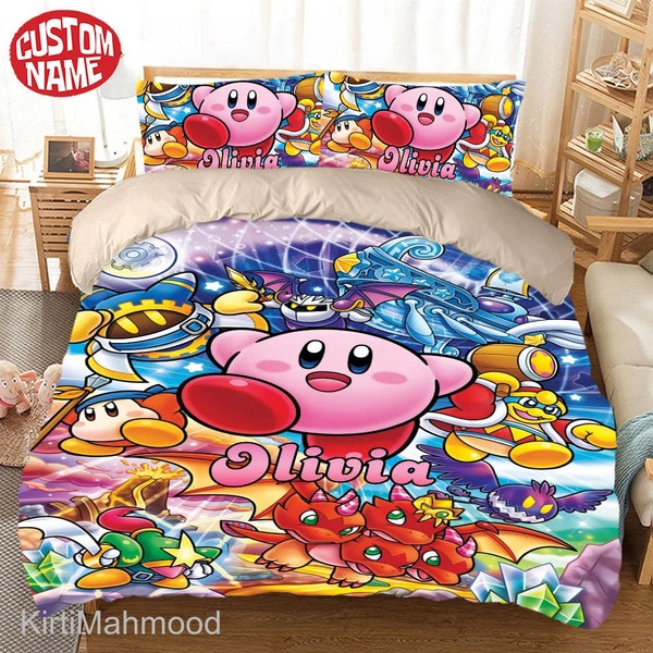 Kirby Themed Bedding - Etsy
