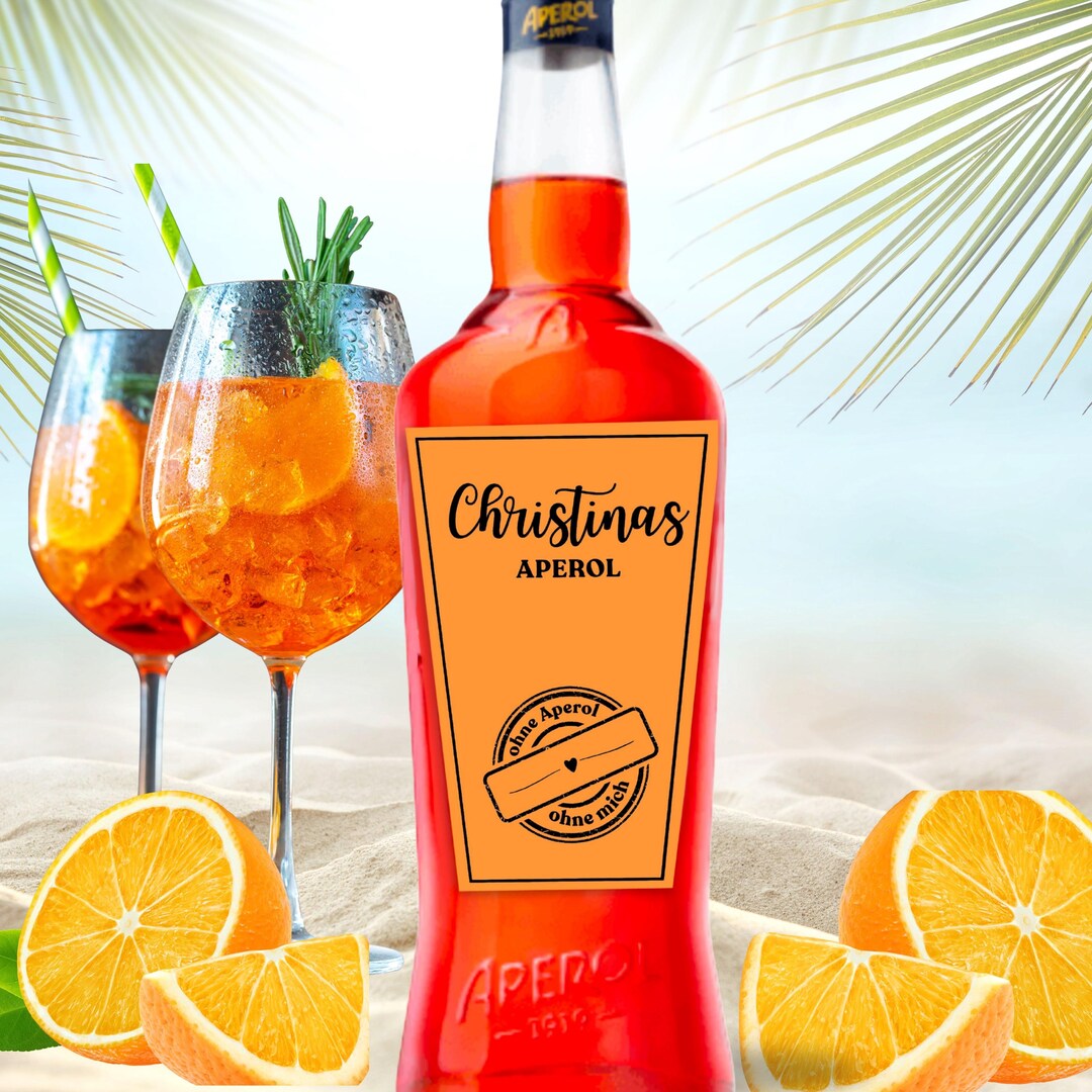 Personalized Aperol Label | Aperol Spritz Gift | Gift Idea for Aperol ...