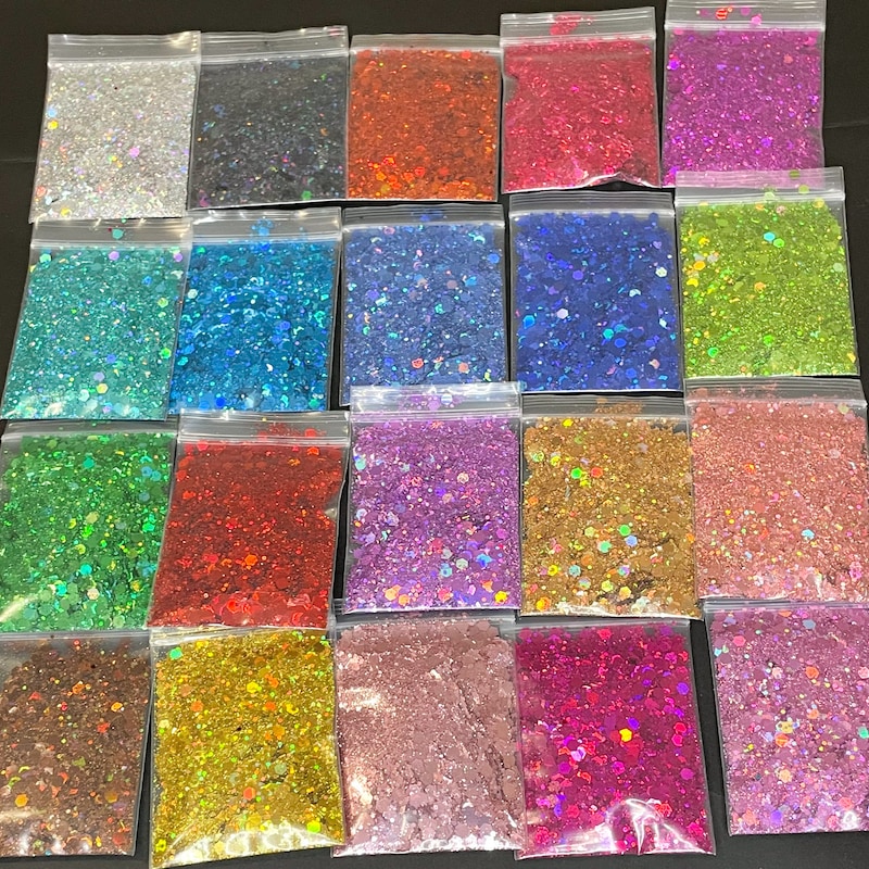 Iridescent Nail Glitter - Etsy