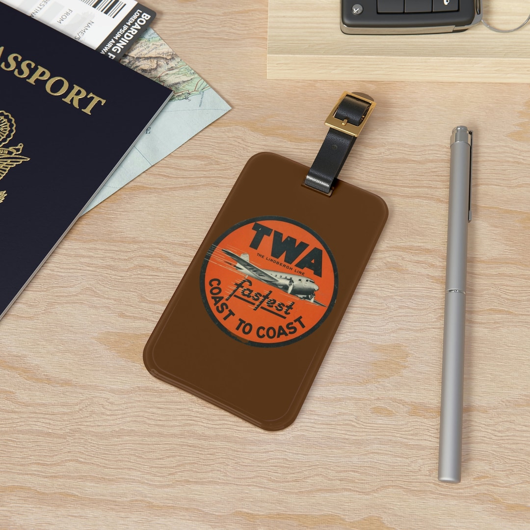 TWA Retro Throwback Logo Luggage Tag TWA Retro Throwback - Etsy