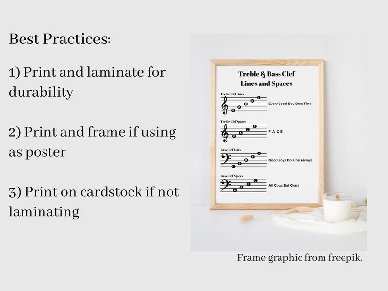Music Note Cheat Sheet, Treble Clef, Bass Clef, Lines and Spaces, Learn ...