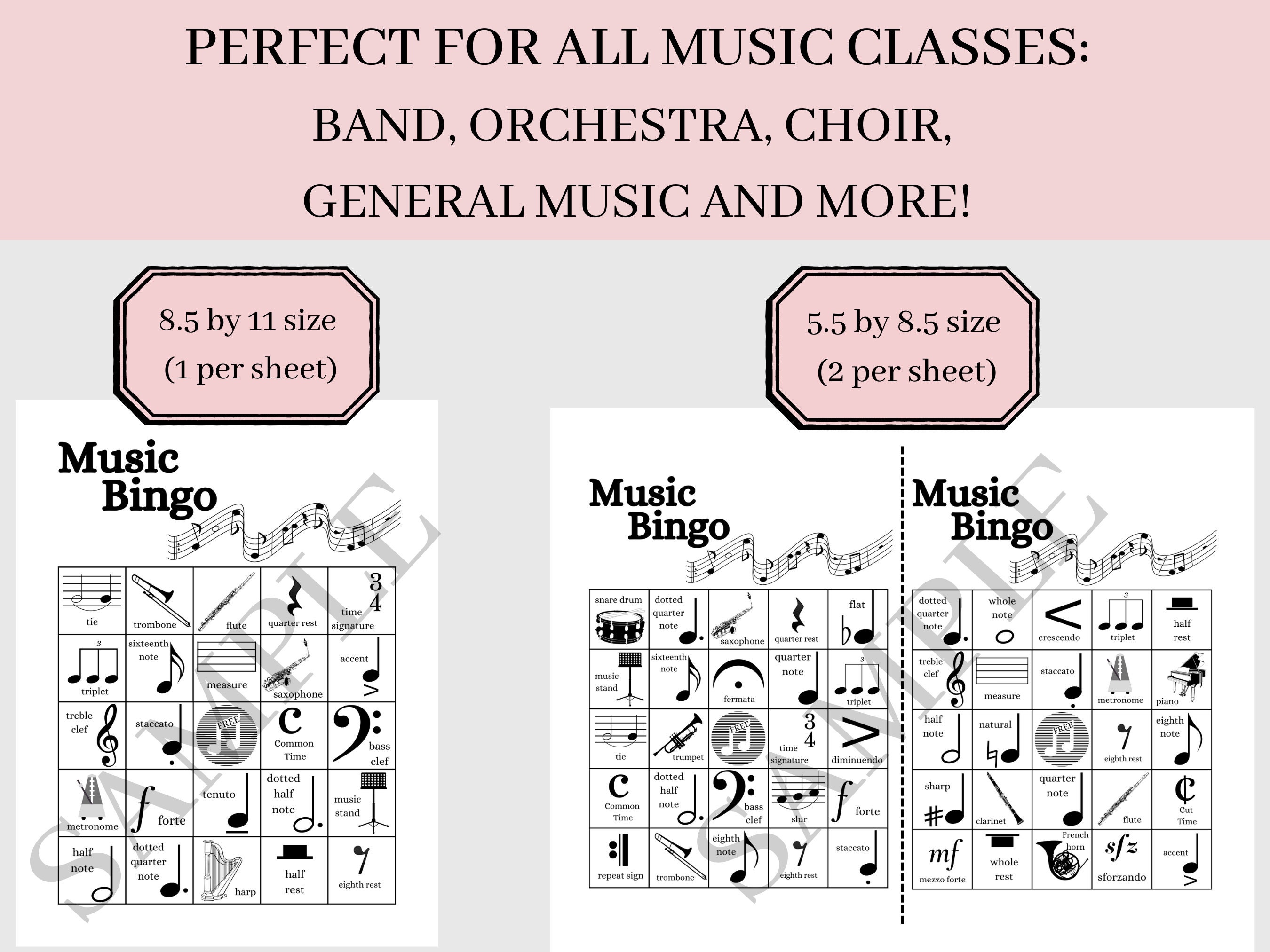 Music Symbols Bingo, Music Theory, Music Classroom, Music Bingo, Music ...