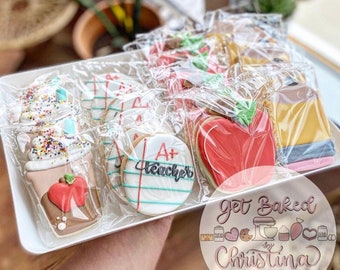 Back to School Mini Cookies - Etsy