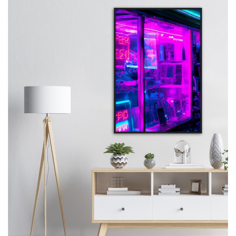 Cyberpunk Store Poster Cyberpunk Graphic Poster Wall Decor Game Room ...