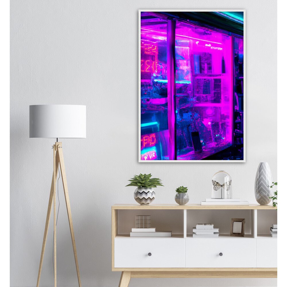 Cyberpunk Store Poster Cyberpunk Graphic Poster Wall Decor Game Room ...