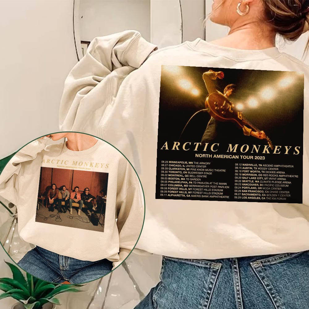 Trendy Arctic Monkeys 2023 Tour Double Sided Sweatshirts Designs 2023 ...