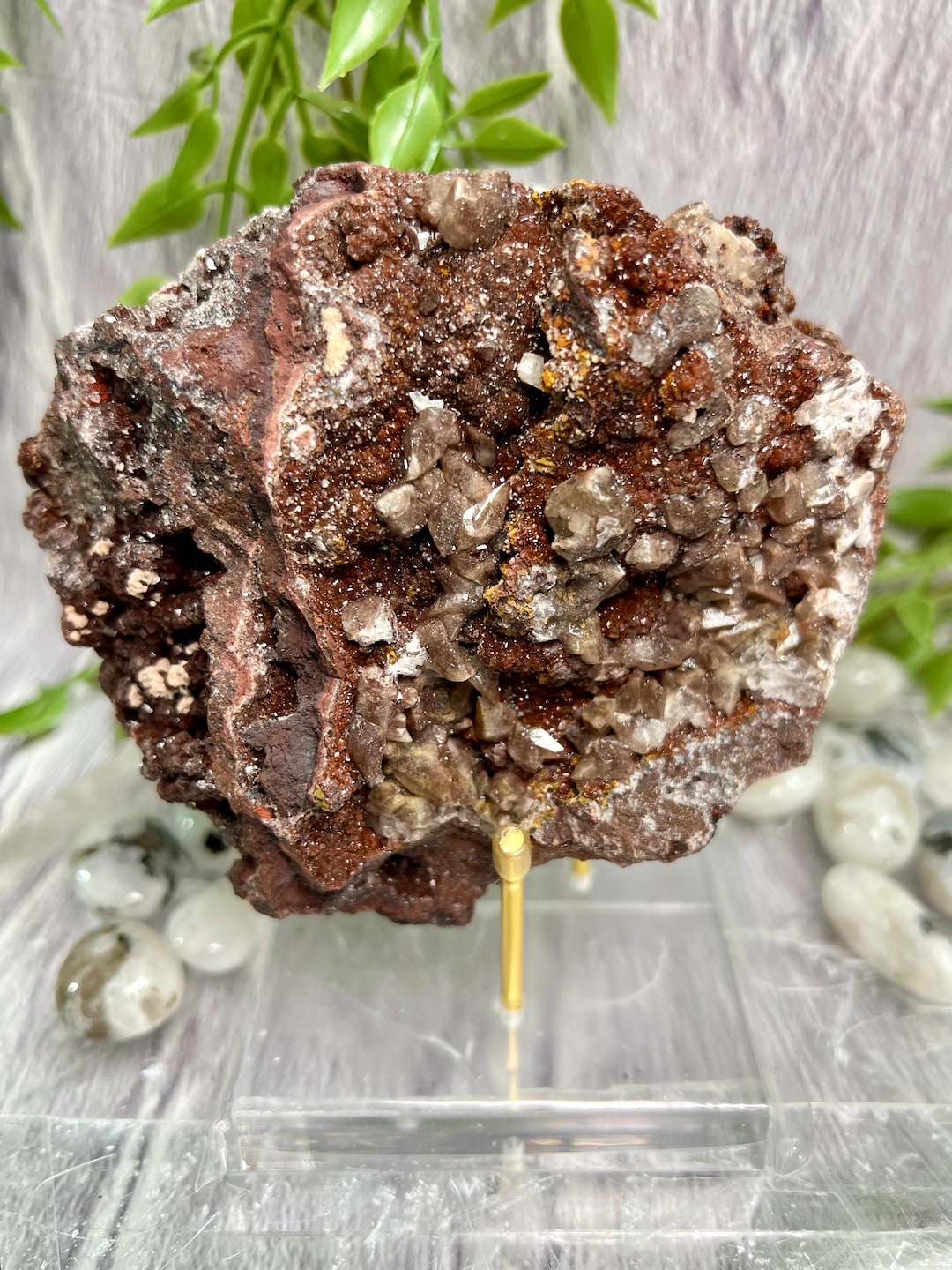 Red Fluorite | Botryoidal & Cubed | With Dogtooth Calcite | San Antonio ...