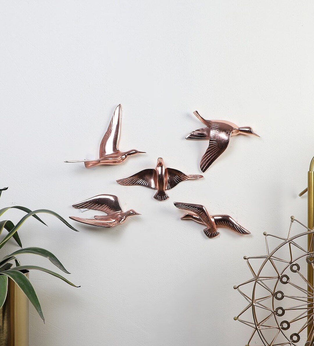 Minimalist Flying Bird Wall Decor - Modern Metal - Etsy