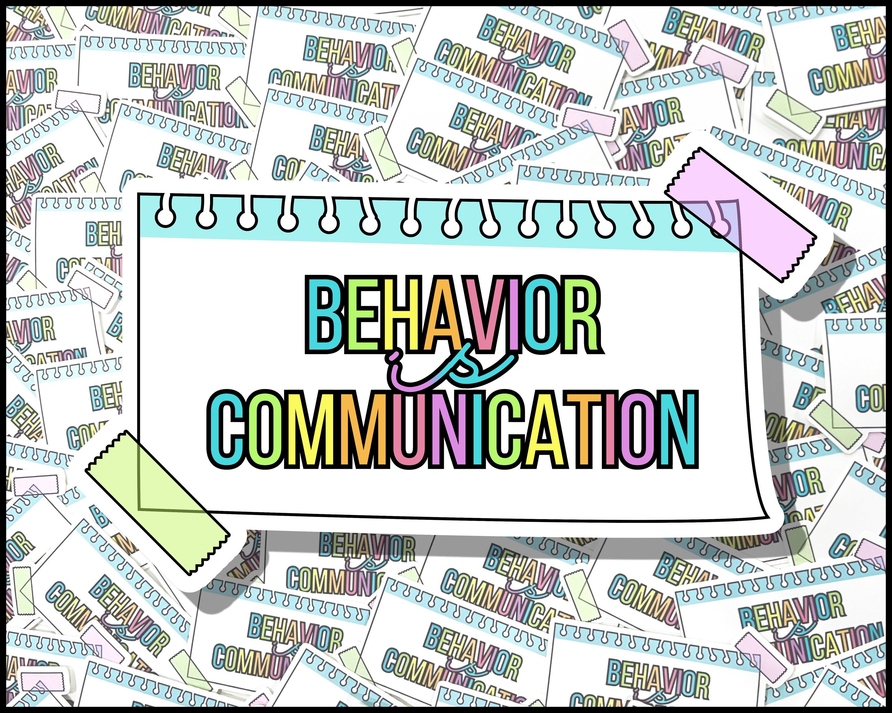 Behavior is Communication Vinyl Sticker Special Education Teacher ...