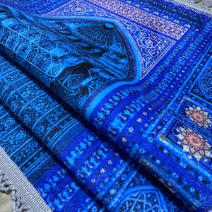 Personalised Prayer Mat - Silky Ultra Soft - Prayer Rug - Islamic Gift ...